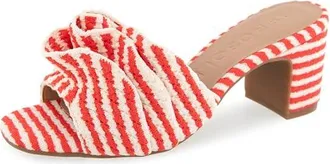 Aerosoles Femme Gabbie Sandale Glissante, Eggnog Red Stripe, 37 EU