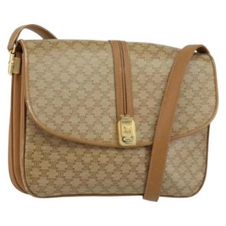 Celine Sac bandouli&egrave;re en toile Pre-owned - Femme - Pre-owned - Beige - Taille: ONE Size