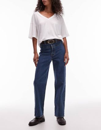 Levi's Ribcage Western - Jean droit - Bleu moyen