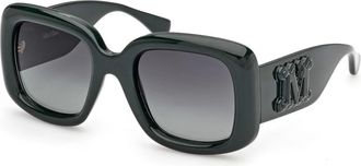 Max Mara 96P Sonnenbrille - - Accessories - Damen - Gr&uuml;n - 52 MM