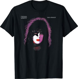 Kiss 1978 Paul Stanley T-Shirt, Schwarz, Unisex, Kurzarm, Klassische Passform, T-Shirt, Musik, Alltag, Fans von KISS, Erwachsene, S