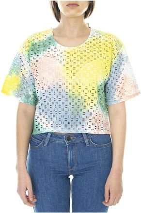 Obey Femme, Tops, Multicolore, Taille: 40 FR Maglietta Girocollo