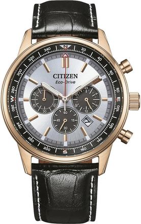 Citizen Eco-Drive Classic Chronograph Ros&eacute;goldfarbene Edelstahlgeh&auml;use, 42 mm Herrenuhr CA4723-03A