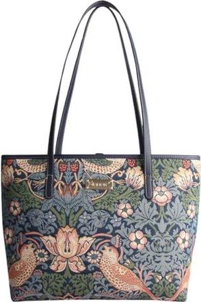 SIGNARE William Morris Strawberry Thief Sac fourre-tout en tapisserie - Arts et travaux manuels classiques motif oiseau et floral - &Eacute;l&eacute;gant et durable (Strawb