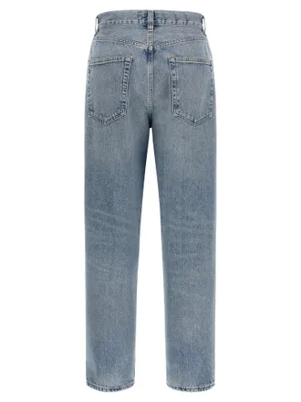 A Gold E Vintage Wash High-Waist Jeans - Indigo