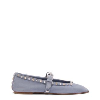 Stuart Weitzman Femme, Chaussures, Bleu, Taille: 41 EU Ballerines Perry Mary Jane