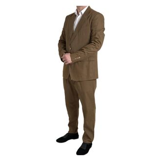 Dolce & Gabbana Taormina 2-teiliger Anzug - - Suits - Herren - Braun - 3XL