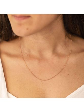 Zeeme Basic Collier 925/- Sterling Silber rotverg. 42+3cm