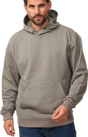 SOULSTAR Herren Oversize Hoodie Kapuzenpullover Einfarbig Basic Pullover Kapuzen-Sweatshirt F&uuml;r M&auml;nner S2_PRE-Hood-Grey-XL