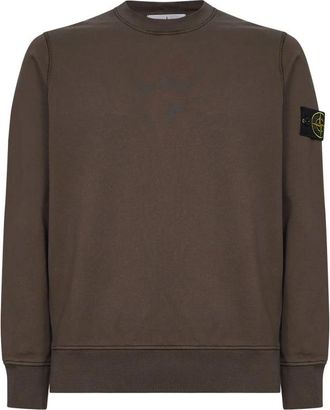 Stone Island Crewneck Sweatshirt - - Sweatshirts & Hoodies - Herren - Braun - XL