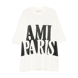Ami T-shirt graphique oversize - Homme - Tops - Blanc - Taille: L