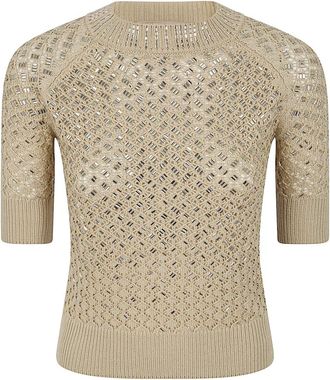 Ermanno Scervino Femme, Pulls, Beige, Taille: 40 FR Lark Sweater