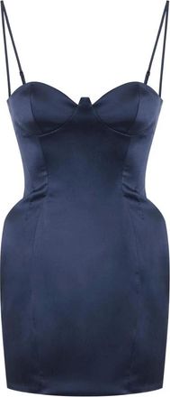 Elisabetta Franchi Femme, Robes, Bleu, Taille: 42 FR Robe courte en gazar