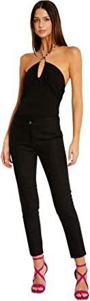 Morgan Bustier avec d&eacute;tail cha&icirc;ne Noir