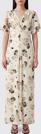 Isabel Marant Robe longue Falja en soie &agrave; imprim&eacute; floral et manches courtes