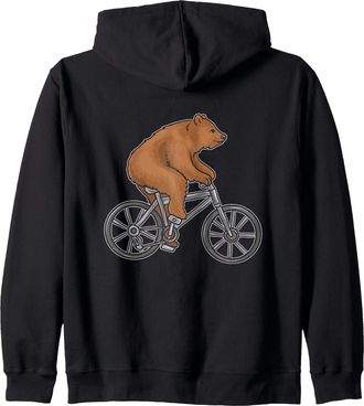 So Cool Designs B&auml;r On A Bike Funny Fitness f&uuml;r B&auml;renliebhaber Kapuzenjacke