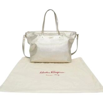 Ferragamo Sac port&eacute; &eacute;paule Gancini Pre-owned - Femme - Pre-owned - Jaune - Taille: ONE Size