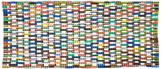 Kalalou Fußmatte, recycelt, Flip-Flop, Einheitsgröße, Mehrfarbig