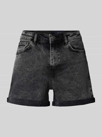 Noisy May High Waist Jeansshorts mit Umschlag Modell MONI
