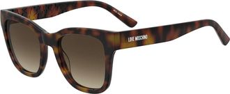Moschino Femme, Accessoires, Brun, Taille: 52 MM Lunettes de soleil Mol104/S