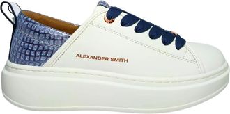 Alexander Smith Femme, Chaussures, Blanc, Taille: 35 EU Wembley Baskets