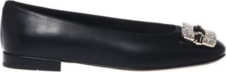 Baldinini Femme, Chaussures, Noir, Taille: 37 EU Ballerine en cuir
