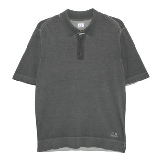 C.P. Company C.p. Company, Homme, Tops, Gris, Taille: M Polo Boutonn&eacute;e