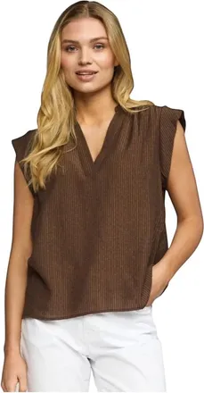 2-Biz Femme, Blouses et Chemises, Brun, Taille: 38 FR Blouses