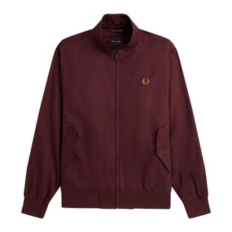Fred Perry Klassische Harrington Jacke Oxblood - - Jackets - Herren - Rot - M