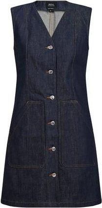 A.P.C. Robe denim June en coton