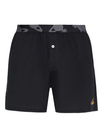 Vivienne Westwood boxer boutonn&eacute; &agrave; bande camouflage - Noir