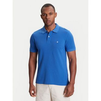 Benetton United Colors Of Benetton Poloshirt 3089J3179 Blau Regular Fit