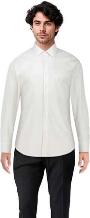 BOSS Herren P-HANK-C1-222 Slim-Fit Hemd aus funktionalem Stretch-Twill Weiß 44