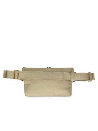Burberry Mens Trench Gabardine Logo Belt Bag Green Textile