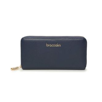 Braccialini Femme, Accessoires, Bleu, Taille: ONE Size Portefeuille &agrave; fermeture &eacute;clair avec plusieurs compartiments
