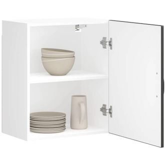 vidaXL Vidaxl - Armoire murale de cuisine Lucca noir bois ding&eacute;nierie