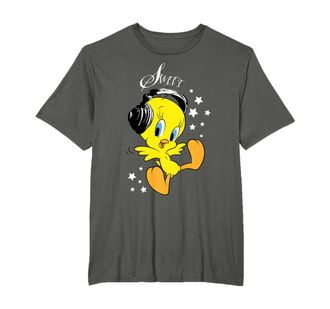 Looney Tunes Kinder Tweety Kopfh&ouml;rer T-Shirt