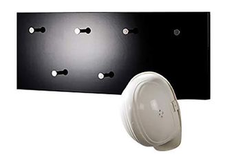 Haku Möbel garderobe Murale chromé, Noir, MDF, métal - Dim.: L 80 cm x H 30 cm x P 6 cm, Style: Modern