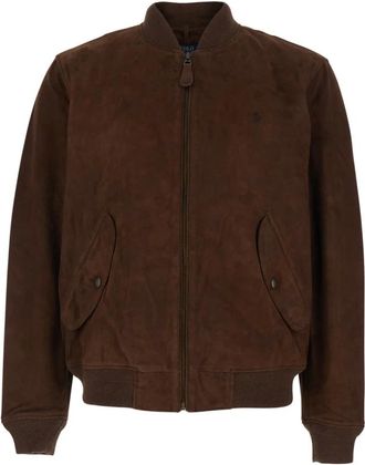 Polo Ralph Lauren Homme, Vestes, Brun, Taille: S Suede Bomber Jacket