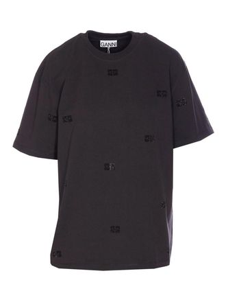 Ganni T-Shirt - Noir