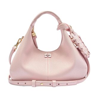 Ganni Femme, Sacs, Rose, Taille: ONE Size Grained Mini Hobo Bag
