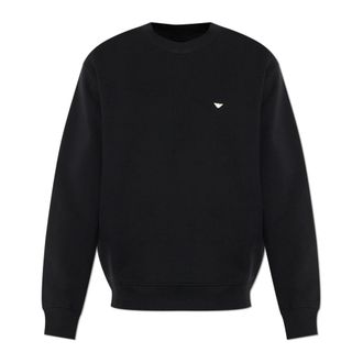 Emporio Armani Sweatshirt mit gesticktem Logo - - Sweatshirts & Hoodies - Herren - Schwarzk - M