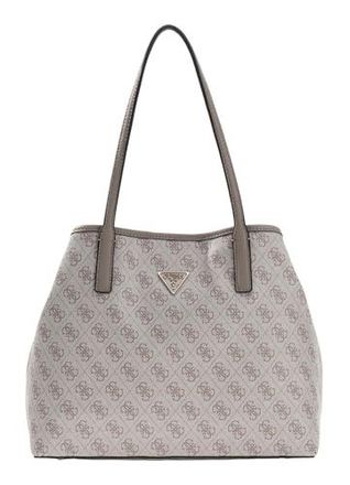 Guess sac shopper Victtoria 2 in 1 Tote Dark Taupe Logo