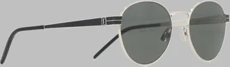 Saint Laurent Womens Logo Detail Sunglasses Black Metal