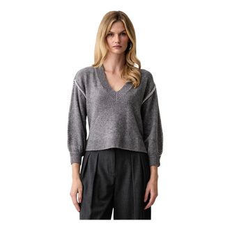 Guess Pull Amelie - Femme - Pulls - Gris - Taille: 42 FR