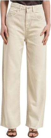 Icon Denim Los Angeles Femme, Jeans, Beige, Taille: W27 Poppy Wide Jeans
