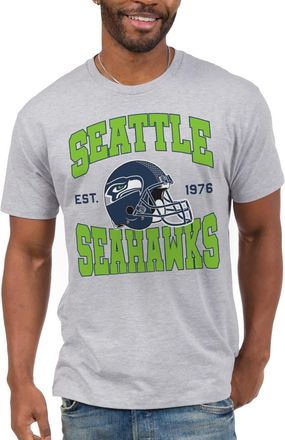 Junk Food Clothing x NFL - Seattle Seahawks - Team Helmet - Unisex Adult Short Sleeve Fan T-Shirt for Men and Women - Size X-Large