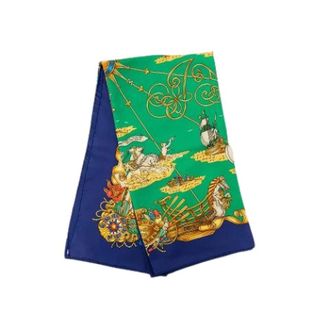 Herm&egrave;s Pre-owned Voiles de Lumiere Scarf - Femme - Pre-owned - Vert - Taille: ONE Size