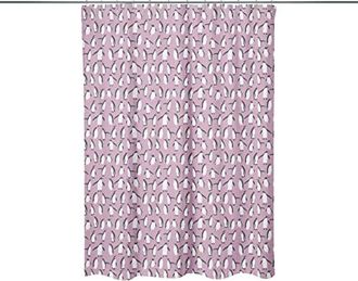 Bonamaison Le Jardin du Lin Digital Gedruckter Duschvorhang, Badewannenvorhang, Duschvorhangringe Enthalten, Größe: 140x200 cm - Entworfen und Hergestellt in der