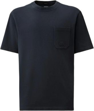 C.P. Company C.p. Company, Homme, Tops, Bleu, Taille: M T-shirt &agrave; poche &agrave; manches courtes